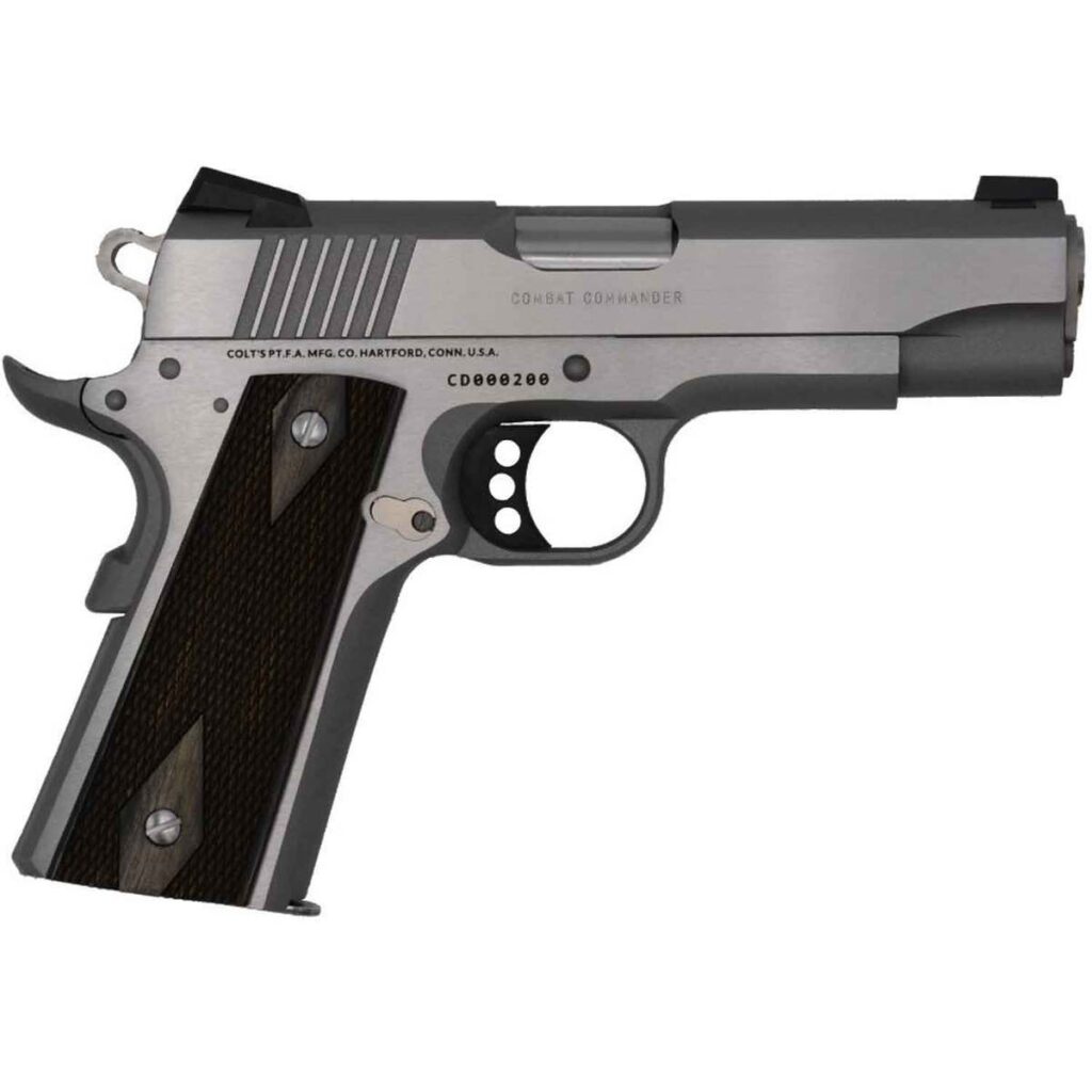 Colt Combat Commander 45 Auto (ACP) 4.25in Stainless Pistol - 8+1 ...